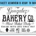 Tin Personalized Bakery Sign 8 X 12 or 12 X 18 Indoor/outdoor ...