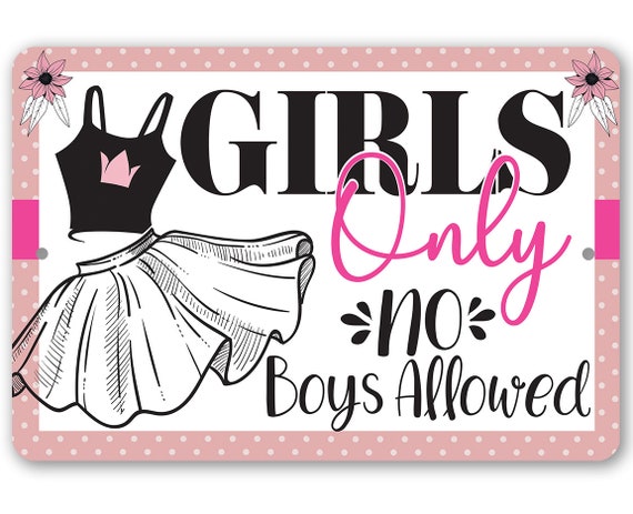 Tin Metal Sign Girls Only 8x12 or - Etsy