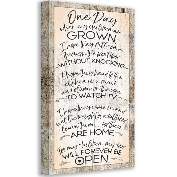 One Day When My Children Are Grown Sign - Etsy