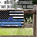 Personalized Metal Sign-blue Line Police - Etsy
