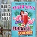 Tin Personalized Flamingo Lounge Metal Sign 8x12/12x18 Indoor/outdoor ...