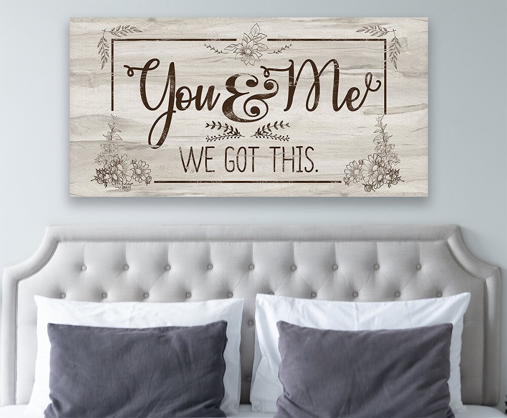 You and Me we Got This Large Canvas Wall Art-stretched on a | Etsy