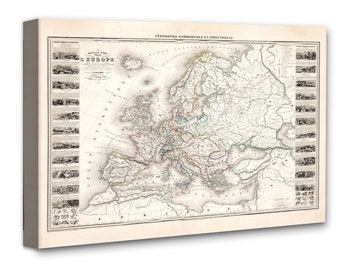 Europe Detailed Map - Etsy