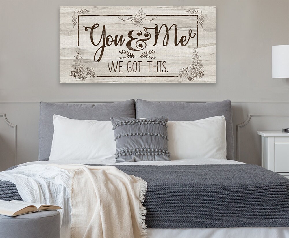 You and Me we Got This Large Canvas Wall Art-stretched on a | Etsy