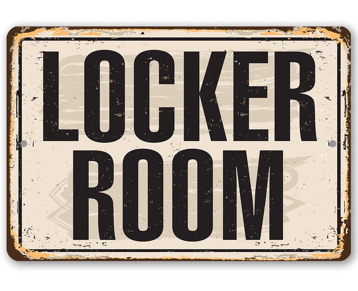 Tin Metal Sign Locker Room 8 X 12 or | Etsy