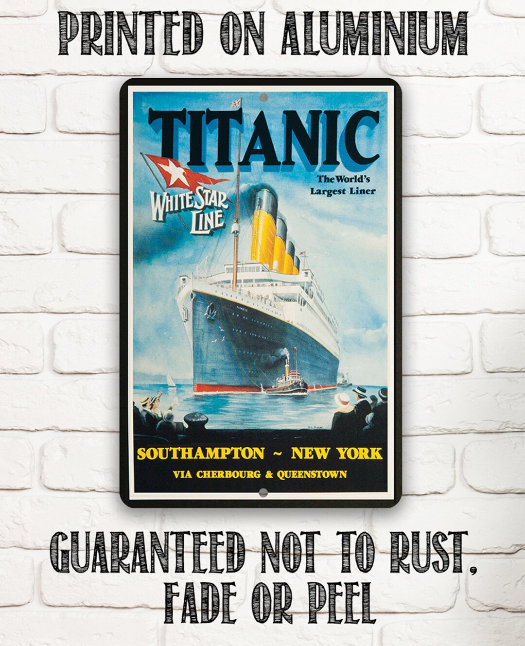 Tin Titanic Poster-durable Metal Sign-8x12/12x18 Use Indoor/outdoor for ...