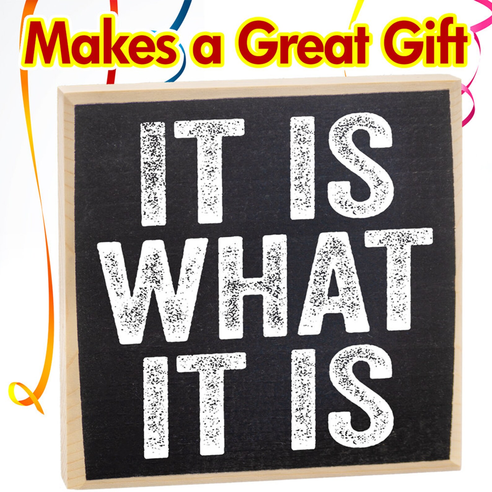 It is What It is Rustic Wooden Sign Makes a Great Home - Etsy