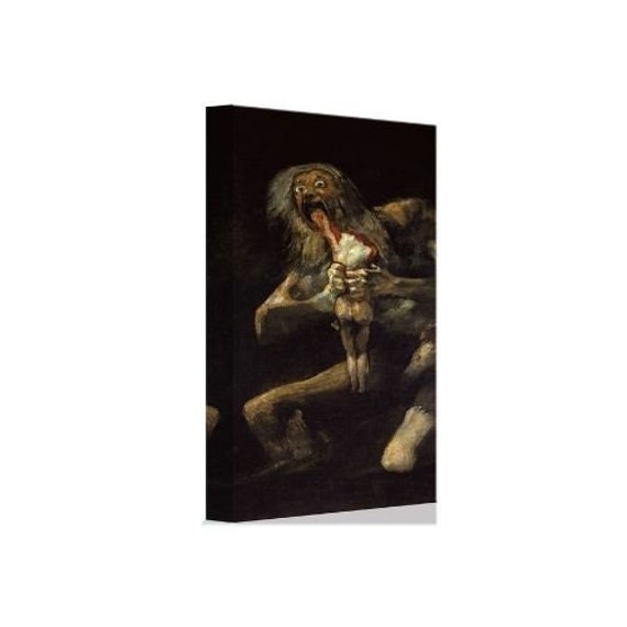 Saturn Devouring His Son by Francisco Goya Large Stretched - Etsy