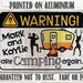 Personalized Metal Sign Warning Are Camping Again 8 X 12 or 12 X 18 tin ...