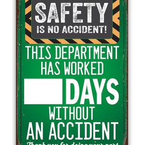 Safety is No Accident Caution and Warning Sign, Safety Signage for ...