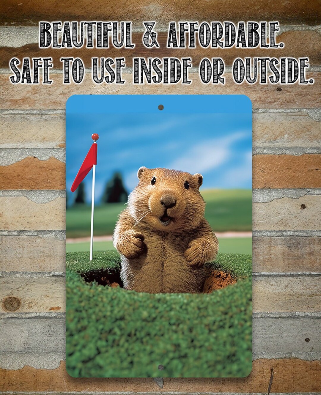 Metal Sign Gopher Golf 8 X 12 or 12 X 18 Aluminum Tin Awesome Metal ...