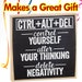 Inspirational Gifts for Women CTRL ALT Delete rustic Wooden - Etsy