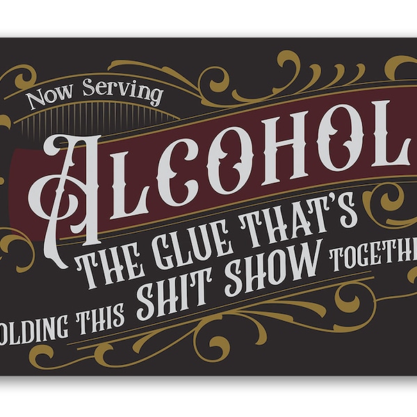 Funny Alcohol Sign - Etsy