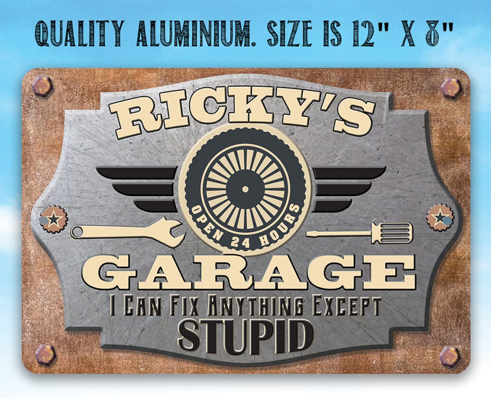 Personalized Garage Workshop Sign 8 X 12 or - Etsy