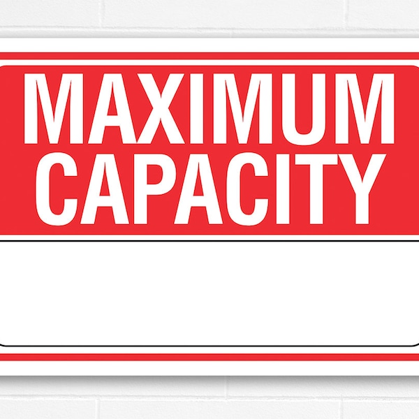 Occupancy Sign Outdoor - Etsy