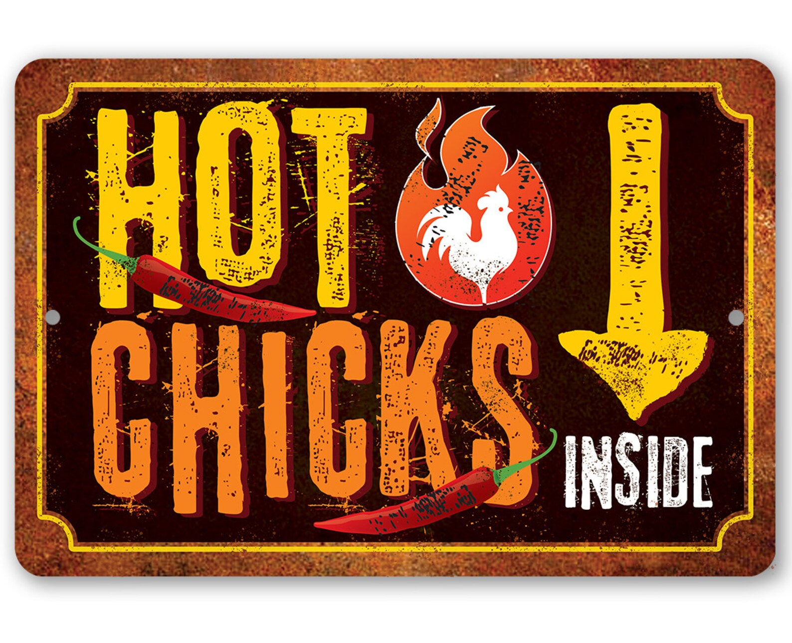 Tin Metal Sign Hot Chicks - Etsy