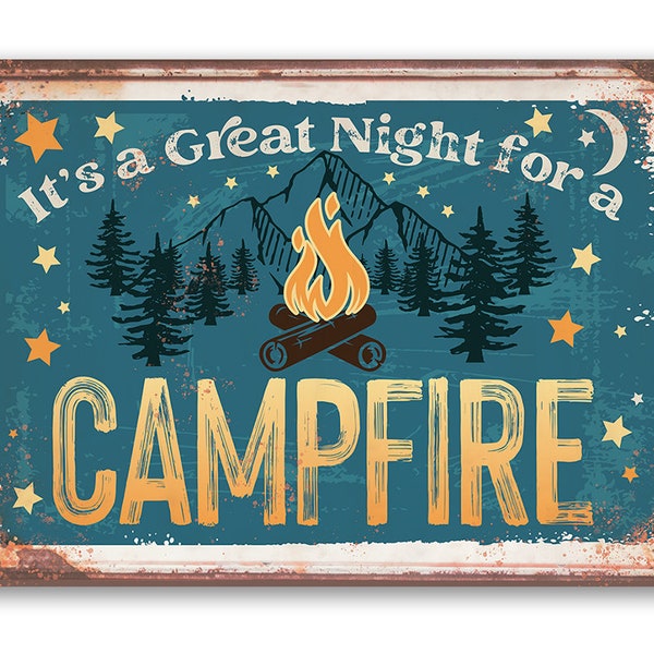 Campfire Sign - Etsy
