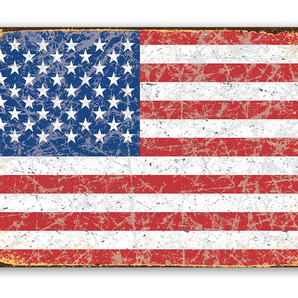 Metal American Flag - Etsy