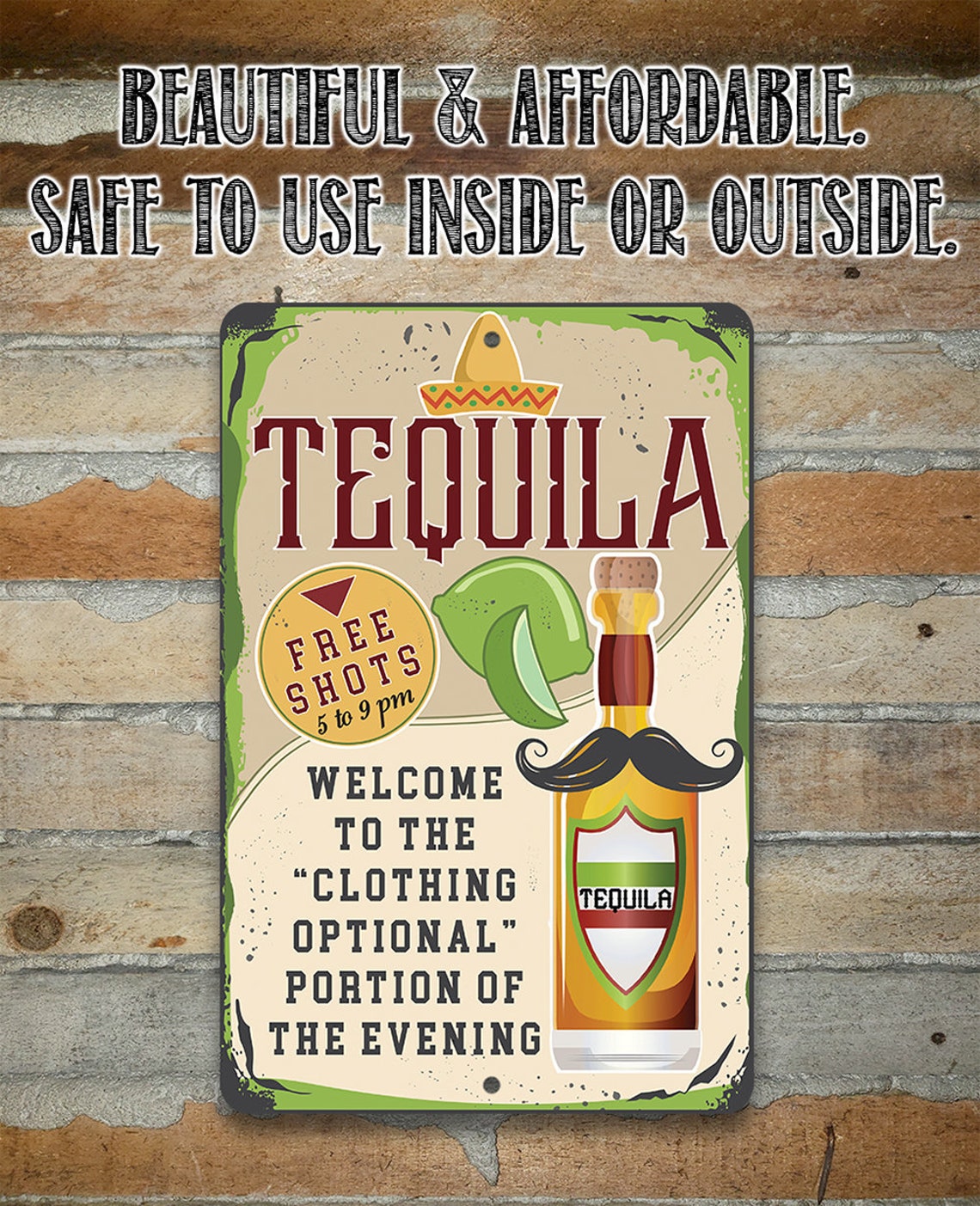 Tin Metal Sign Tequila 8x12 or - Etsy