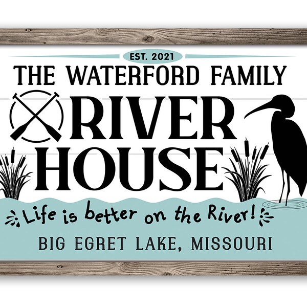 River House Sign - Etsy