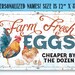 Farm Fresh Eggs 8 X 12 or 12 X 18 Aluminum Tin Awesome Metal Poster - Etsy