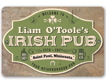 Slainte W/ Shamrock Bar Sign/ Irish Gaelic Cheers to Good - Etsy