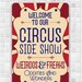 Metal Sign-circus Sideshow-durable Tin-8x12 or - Etsy
