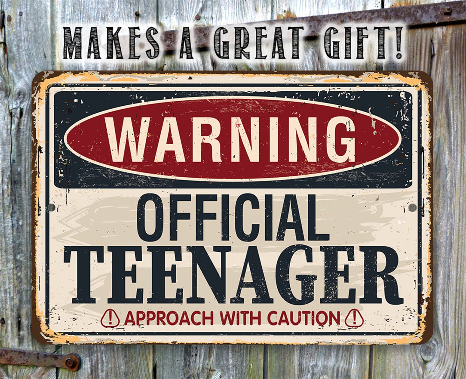 Warning Official Teenager 8 X 12 or 12 X - Etsy