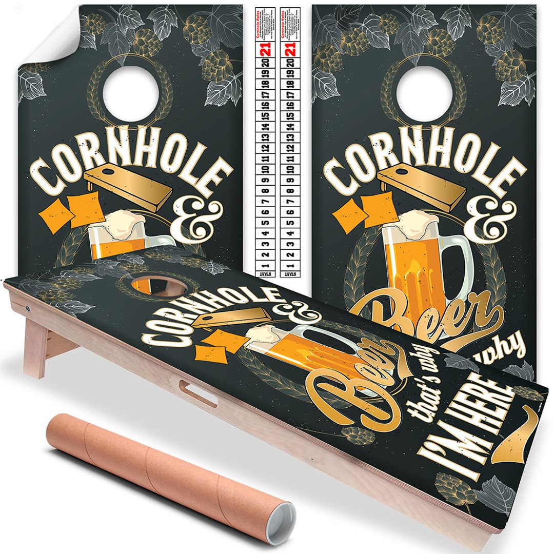Cornhole Board Wraps and Decals for Boards Set of 2 Skins Professional ...
