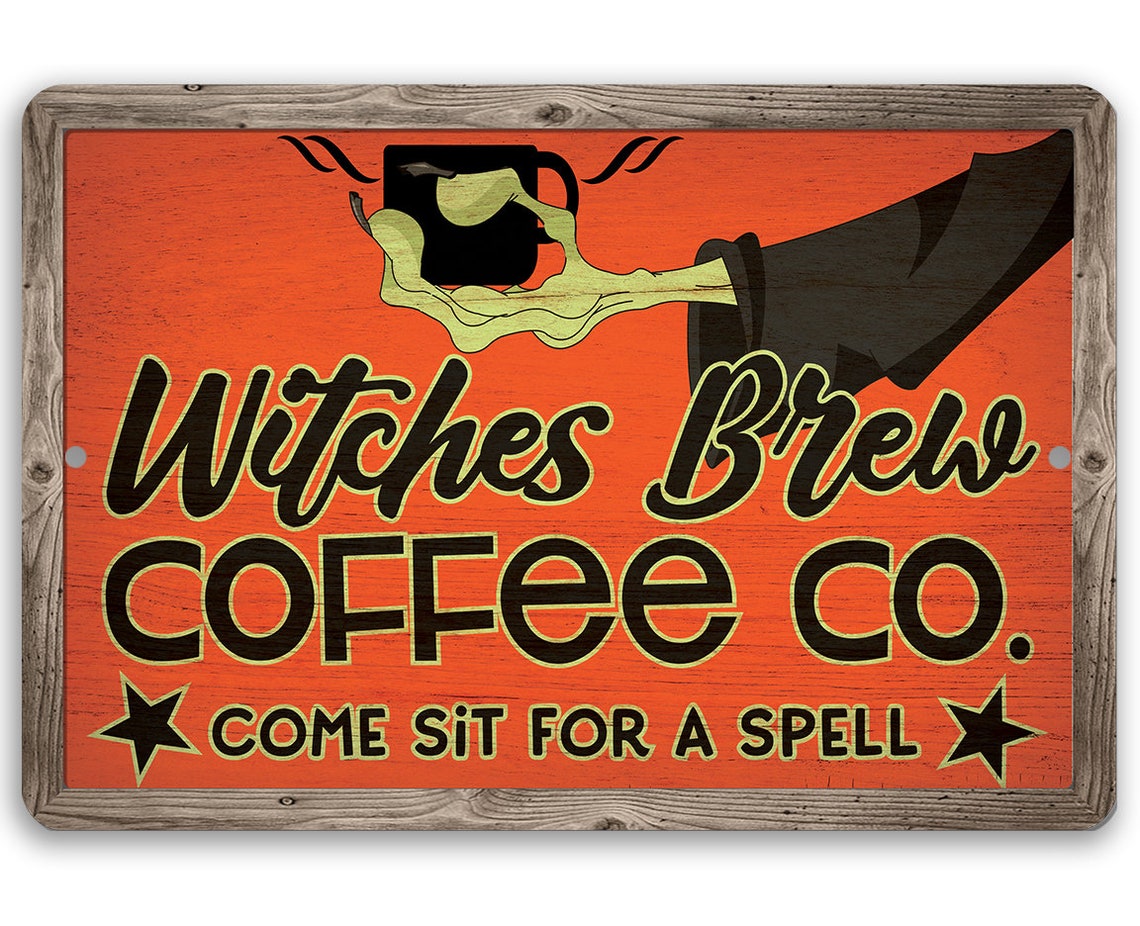Witches Brew Coffee Co 8 X 12 or 12 X - Etsy