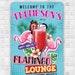 Tin Personalized Flamingo Lounge Metal Sign 8x12/12x18 Indoor/outdoor ...