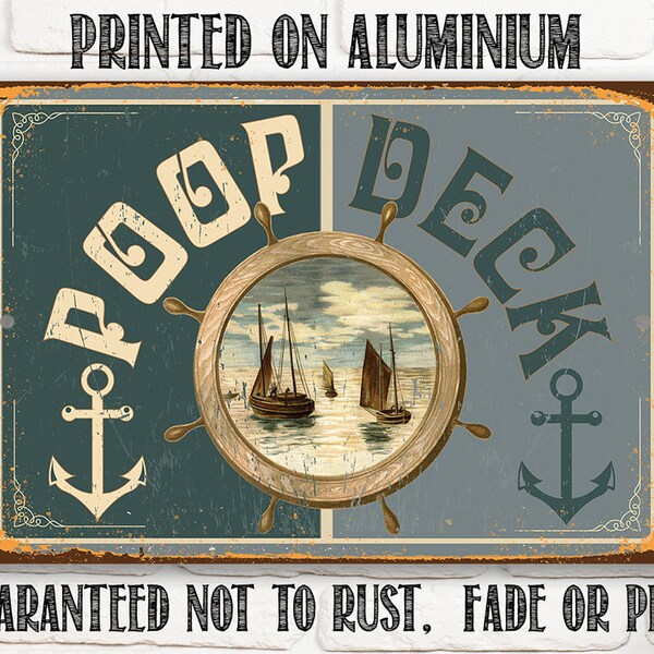 Poop Deck Sign - Etsy