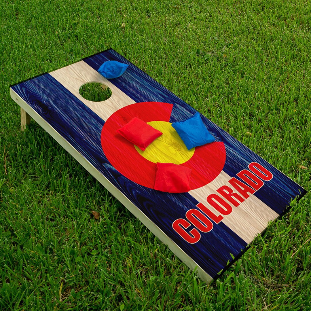 Set of 2 Corn Hole Decal, Colorado State Tailgating Board Wrap ...