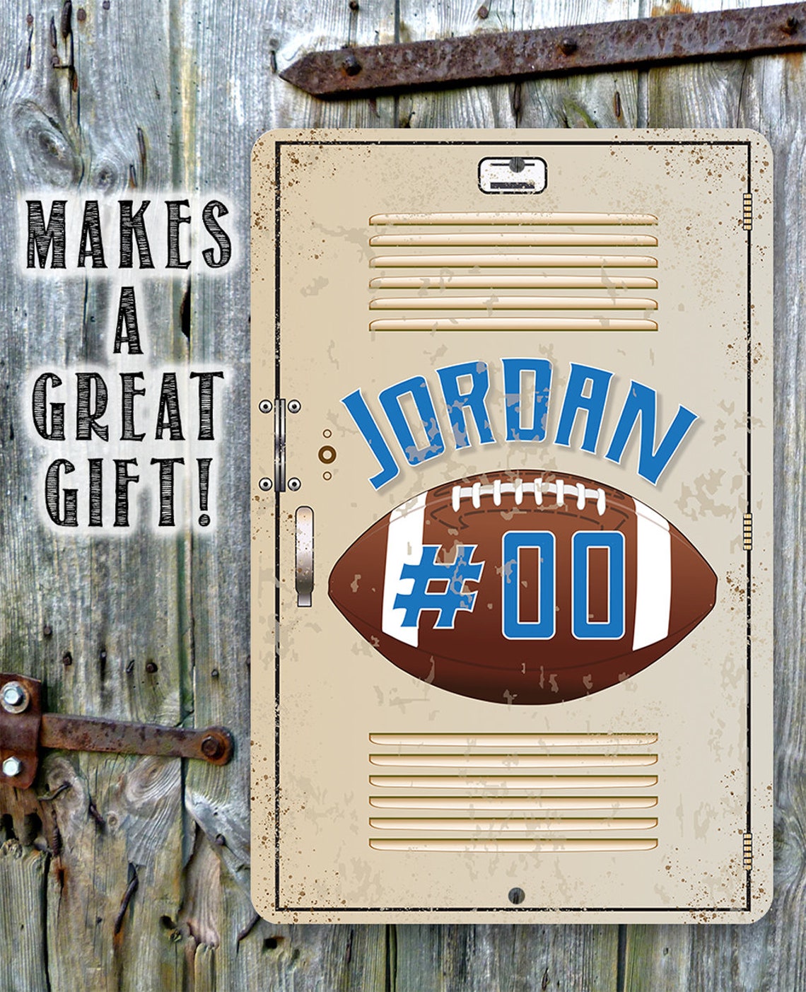 Tin Personalized American Football Metal Sign 8 X - Etsy