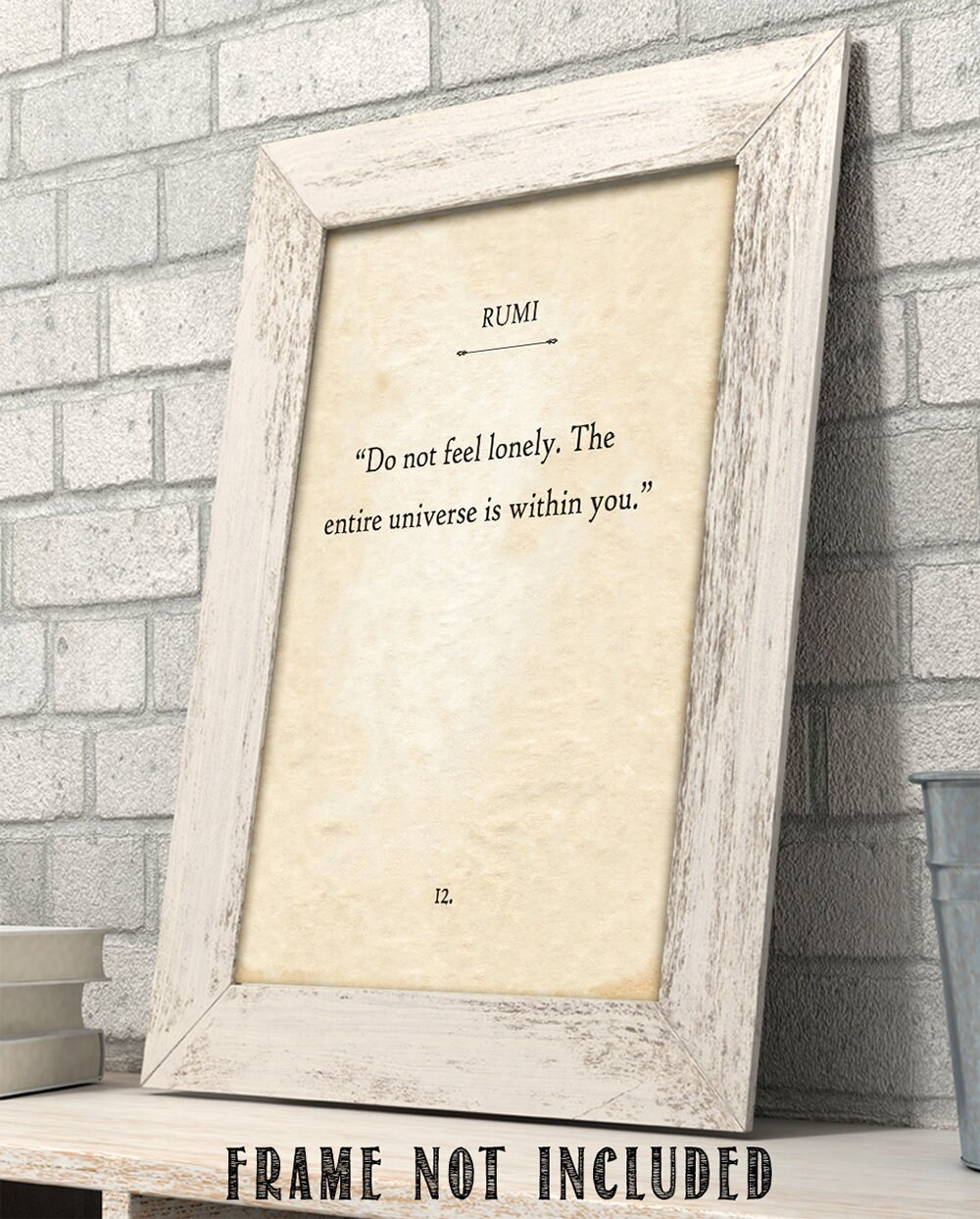 Rumi Do Not Feel Lonely 11x14 Unframed Typography Book - Etsy