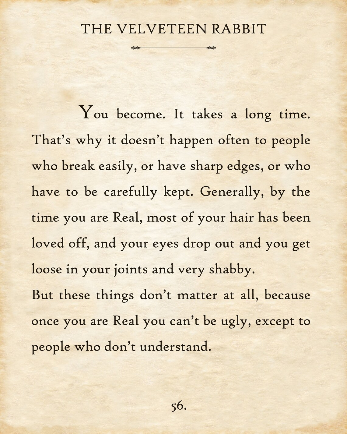 Instant Digital Download the Velveteen Rabbit Title - Etsy