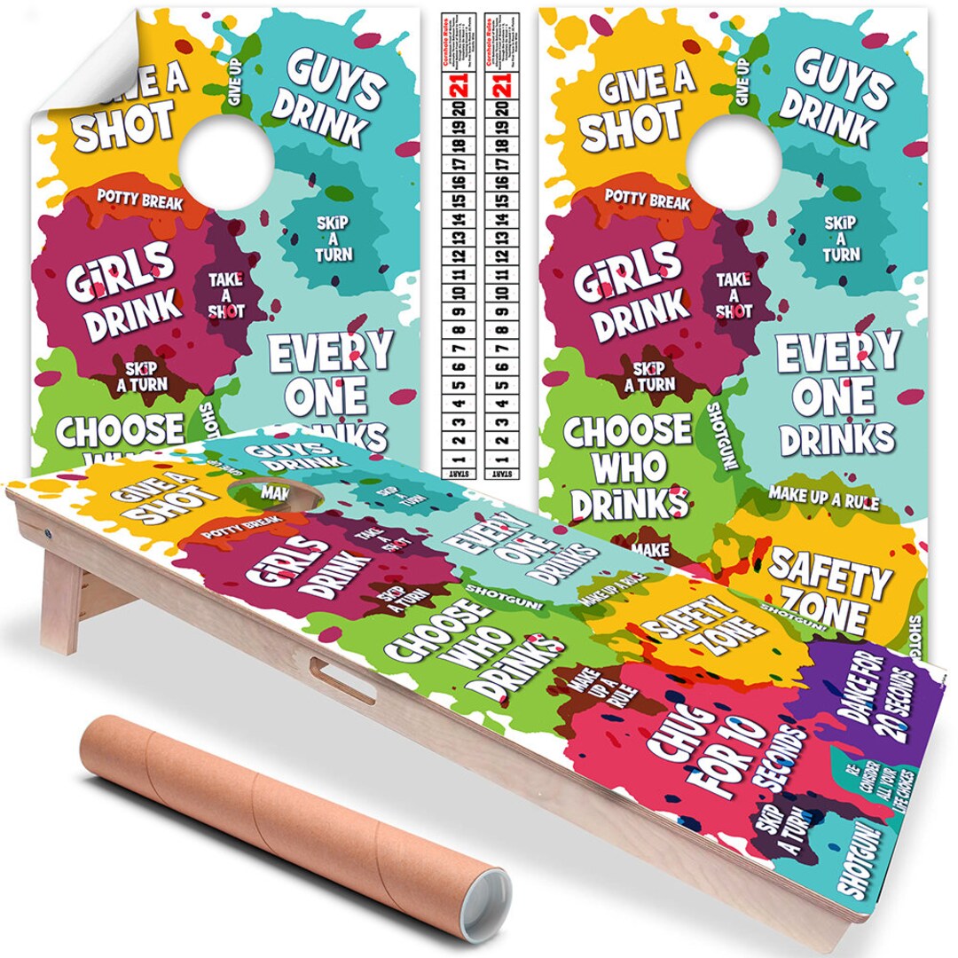 Cornhole Board Wraps and Decals Set of 2 Skins Professional Vinyl ...