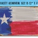 Tin Metal Sign Texas Flag 8 X 12 or 12 - Etsy