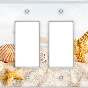 Decorative Wall Switch Cover Plate Starfish Beach Decor Switch Plate ...