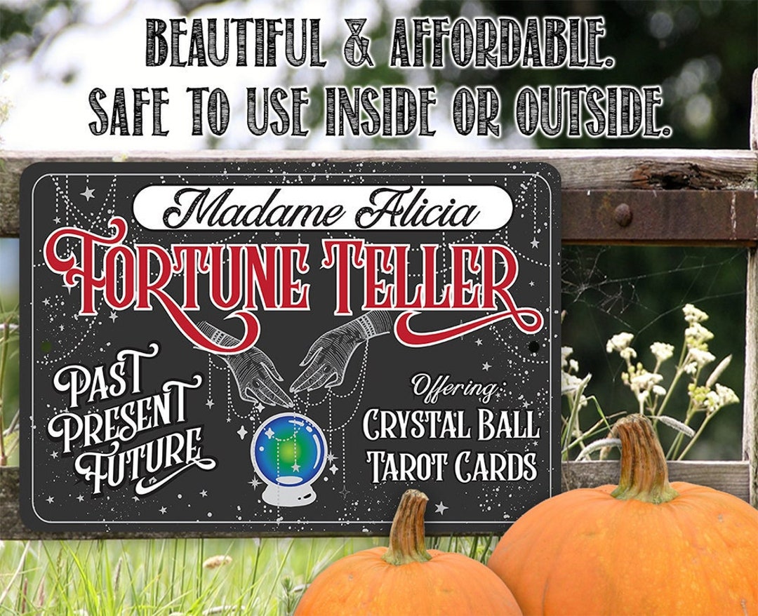 Personalized Fortune Teller Metal Sign 8 X 12 or - Etsy