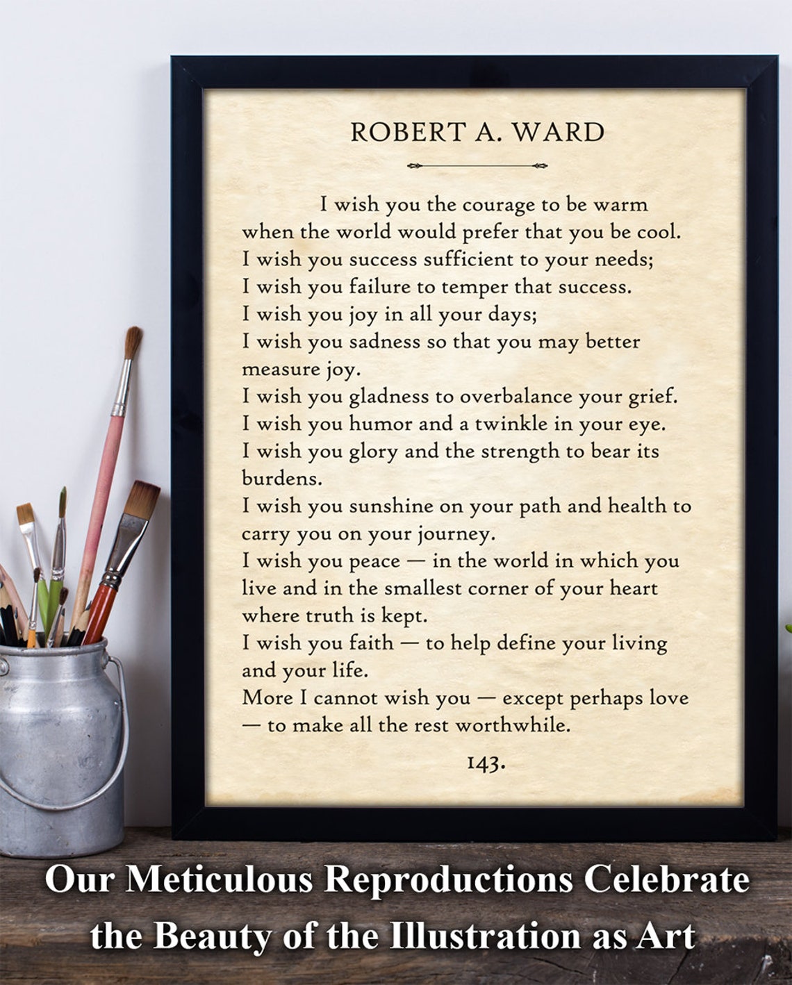 Robert Ward I Wish You 11x14 Unframed Typography Book Page | Etsy