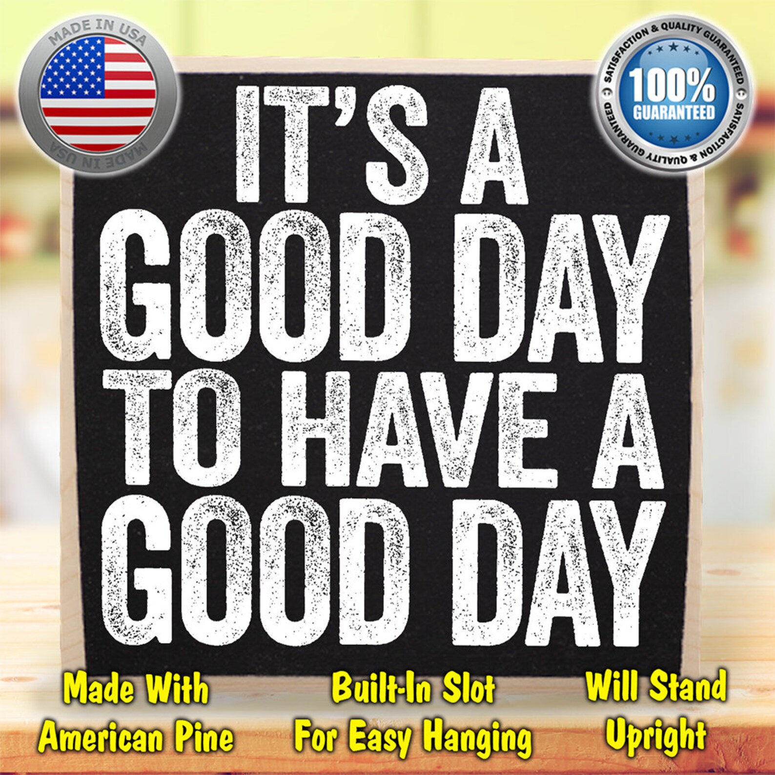It's A Good Day Rustic Wooden Sign Makes a Great House - Etsy