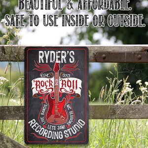 Tin Personalized Rock & Roll Metal Sign 8 X 12 or 12 X 18 Use Indoor ...