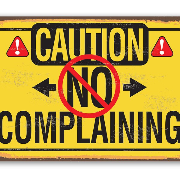 No Complaining - Etsy