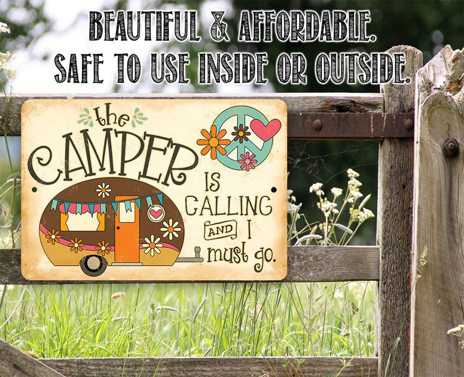 The Camper is Calling 8 x 12 or 12 x | Etsy