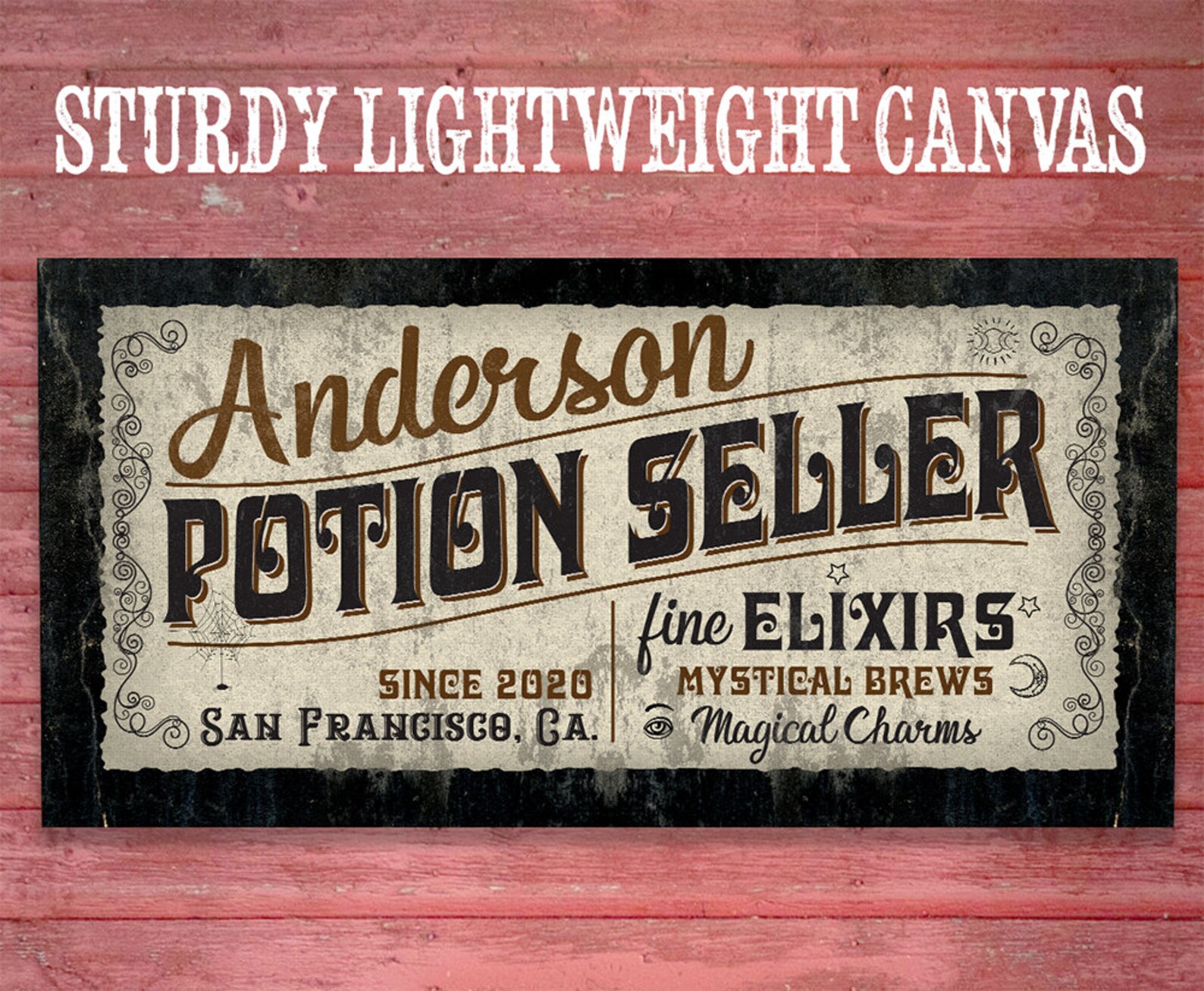 Personalized Potion Seller Large Canvas not Printed on - Etsy