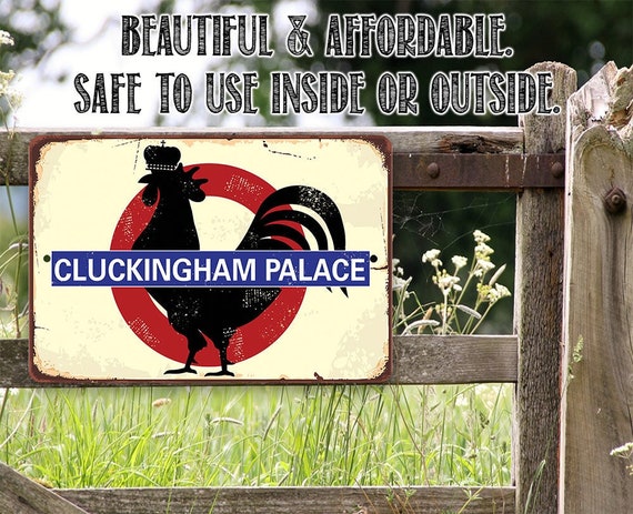 Chicken Coop Sign Cluckingham Palace 8 X 12 or | Etsy