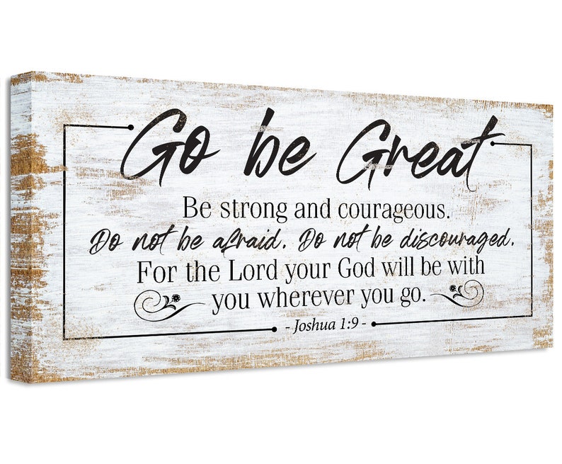 Go Be Great Large Canvas-stretched on Wood-ready to Hang | Etsy