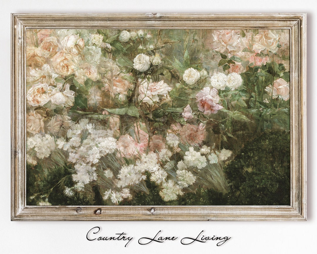 Rose Spring Season Landscape Oil Painting Download Cool - Etsy