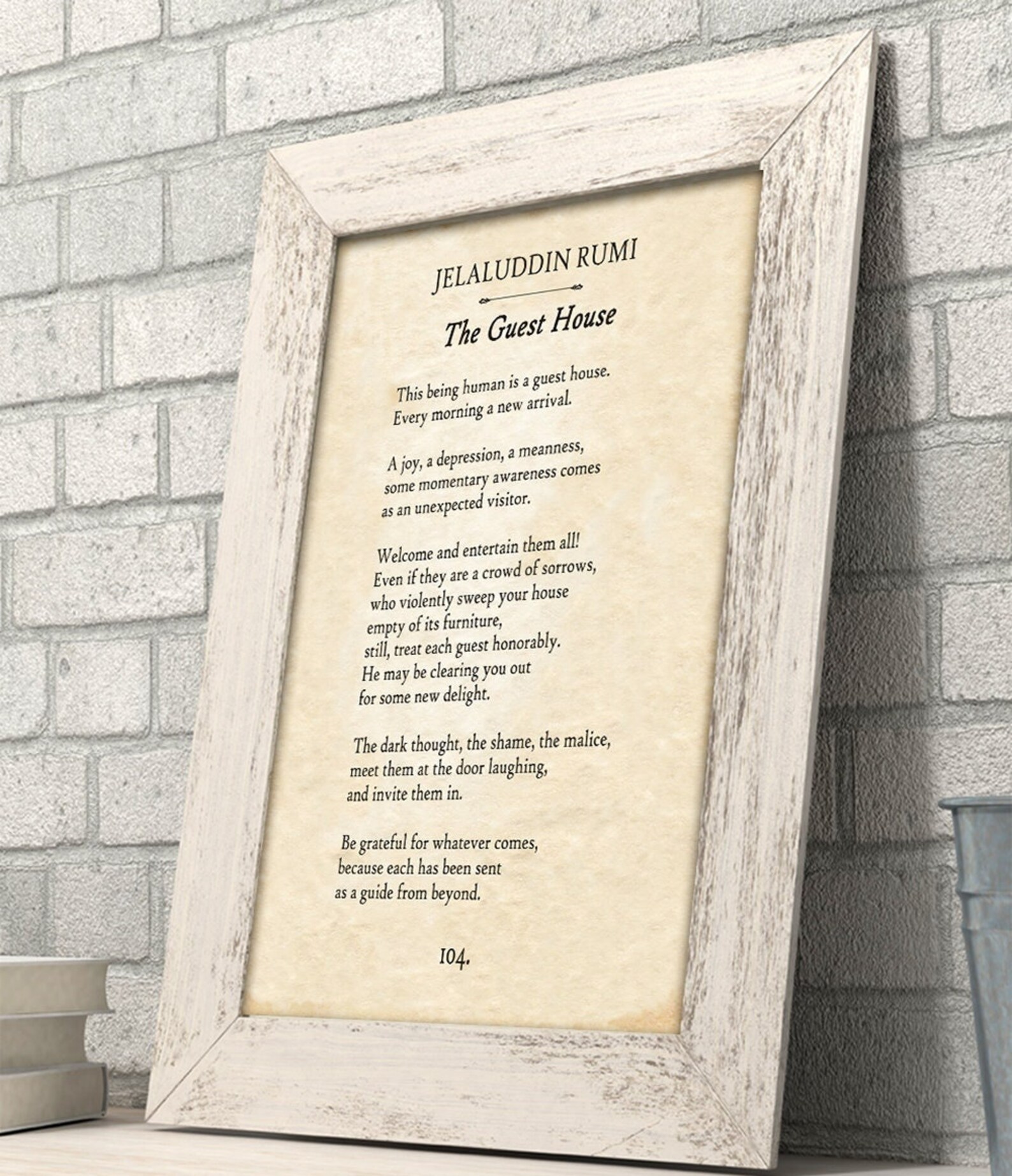 Instant Digital Download jelaluddin Rumi-the Guest - Etsy